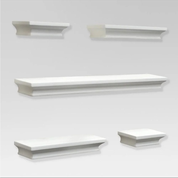 Threshold | Wall Decor | Threshold Traditional Shelf Set 5pc White Wall ...